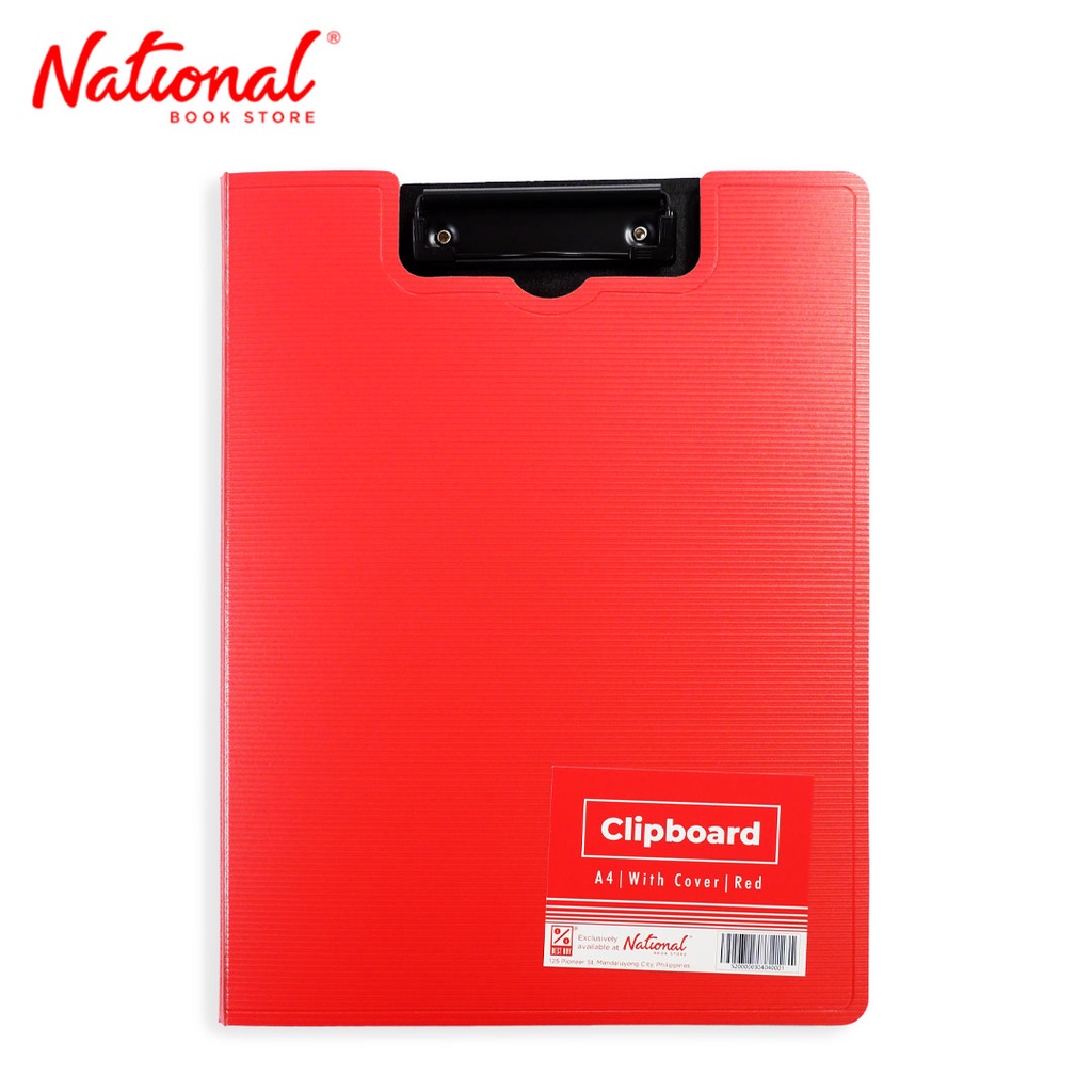 Best Buy Clipboard 6011a4 A4 with Cover Metal Clip Red - School ...