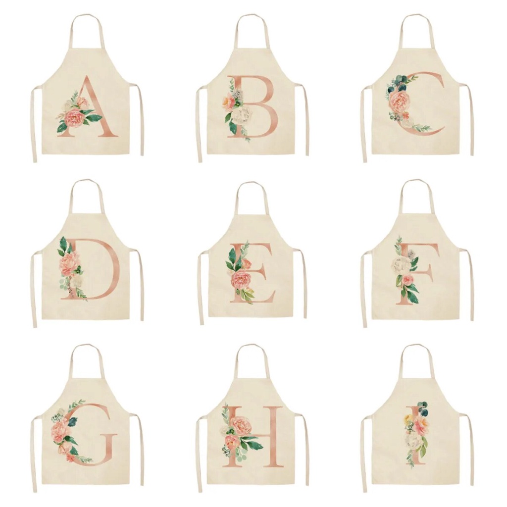 Apron Kitchen Letter Alphabet Letter A to Z Alphabet Pattern Kitchen ...