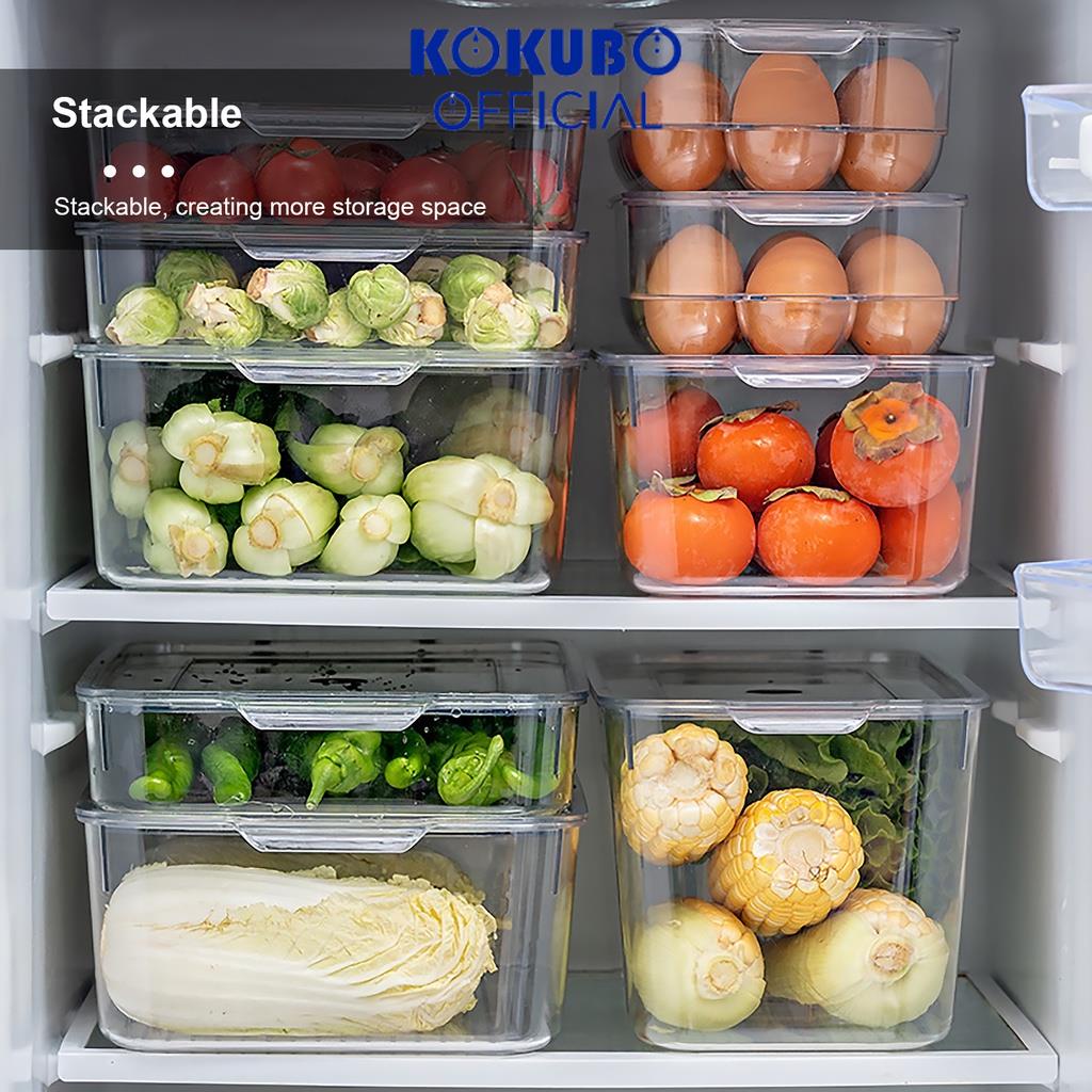 【Local Delivery】 Refrigerator Organizer Bins Stackable Kitchen Pantry ...