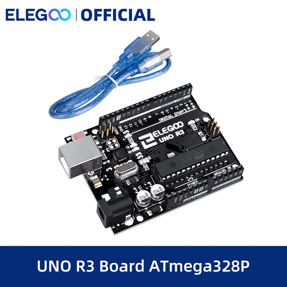 ELEGOO UNO R3 Board ATmega328P with USB Cable(Arduino-Compatible) for Arduino ☸ 8{}) | Shopee ...
