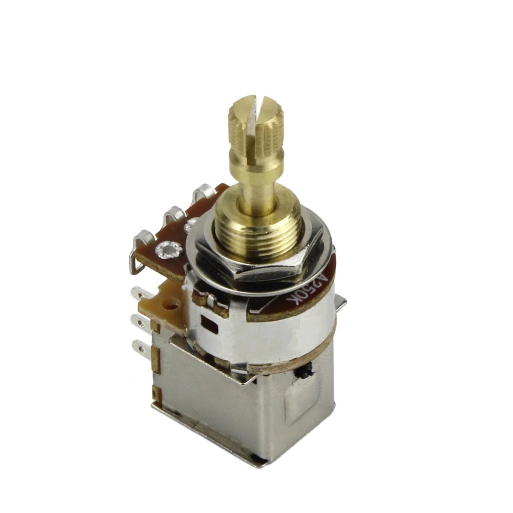 FLEOR A250K Guitar Potentiometer Push Push Pot Audio Taper Short Split ...
