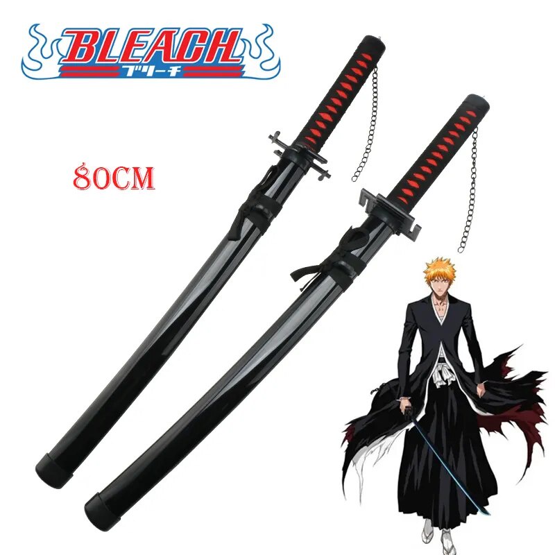 ♦Kurosaki Ichigo Katana Japanese Manga Bleach Bankai V2 Sword Zangetsu ...