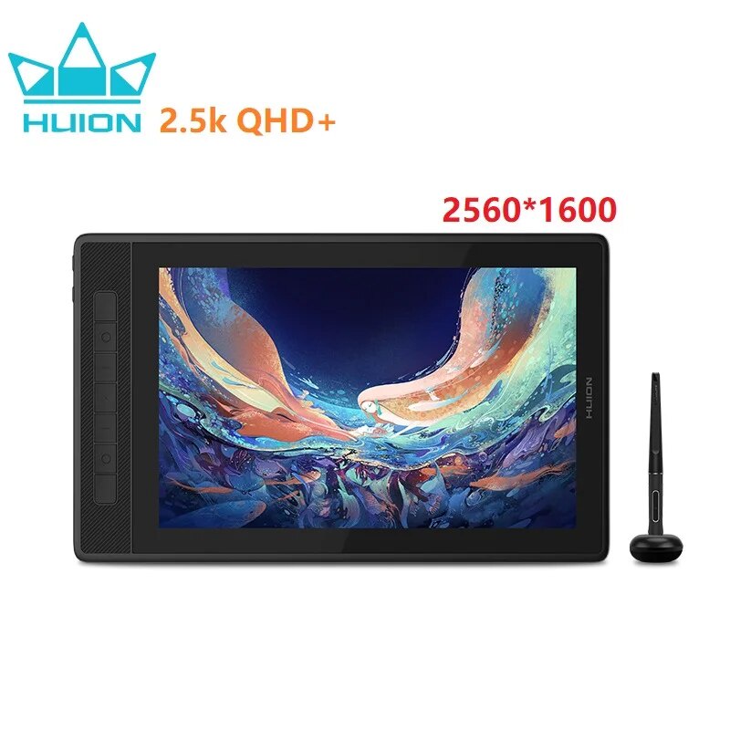 HUION KAMVAS Pro 13 2.5k Graphic Tablet Monitor Pen Graphics Display ...