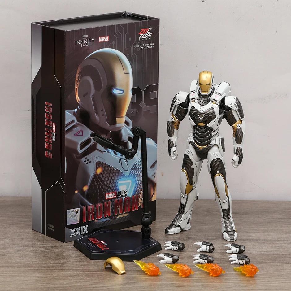 Marvel Iron Man Mark MK39 ZD Toys Joints Moveable Action Figure Toy ...