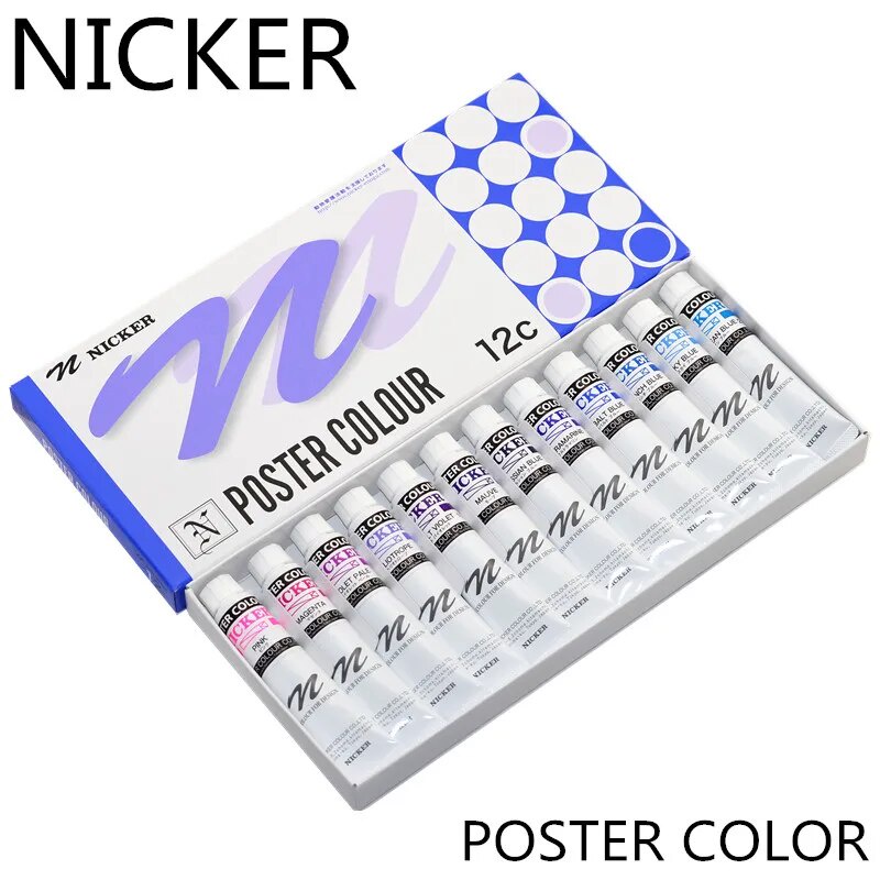 NICKER POSTER Professional Cartoon Pigment Advertising Pigment 36/24/18 ...