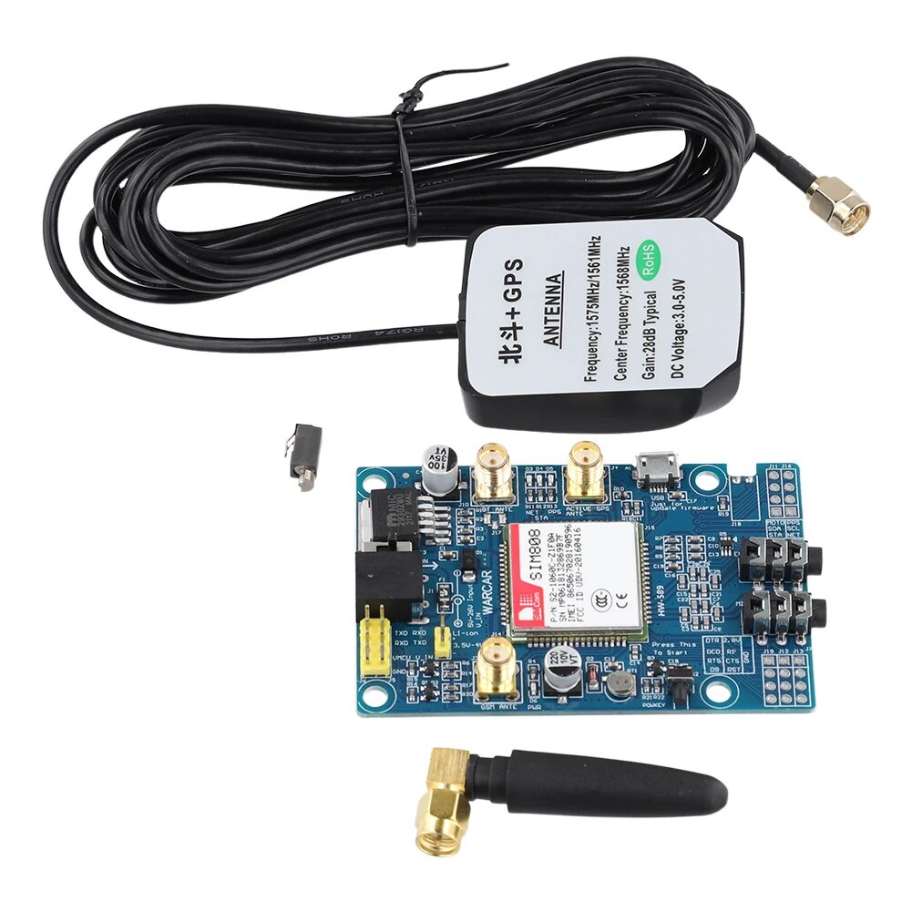 SIM808 GSM GPRS GPS Development Board IPX SMA SIM868 Breakout Board ...