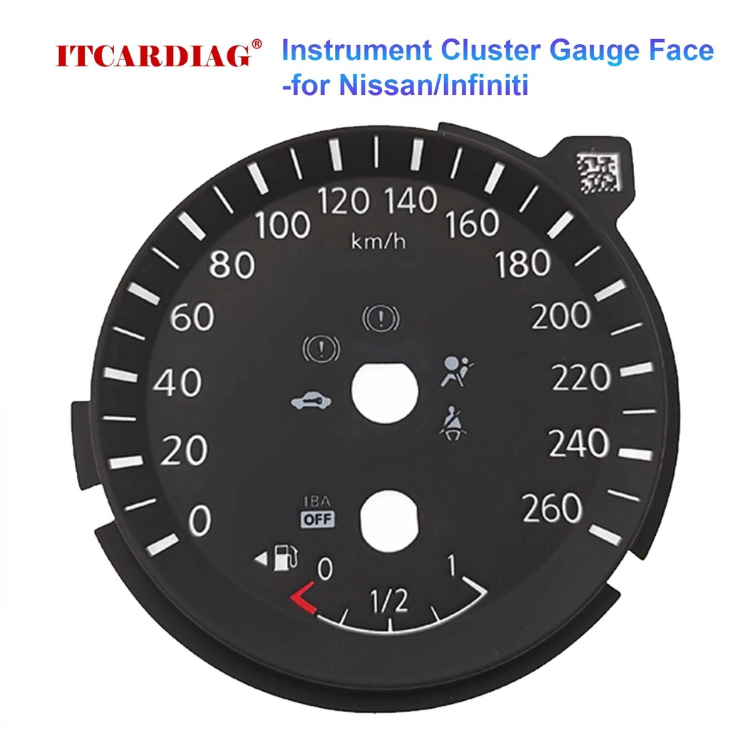 Car Instrument Cluster Gauge Face 0-260km/h VDO Speedometer Dashboard ...
