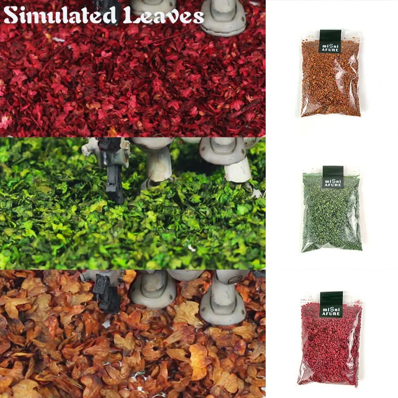 Micro Landscape Leaves Sand Table Diorama Grass Tufts Accessories ...