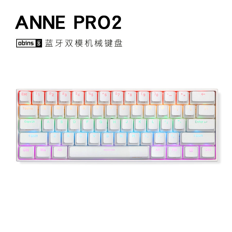 ۞ ANNE PRO 2 Anne Bluetooth Dual Mode RGB 60% Key Laptop Mechanical ...