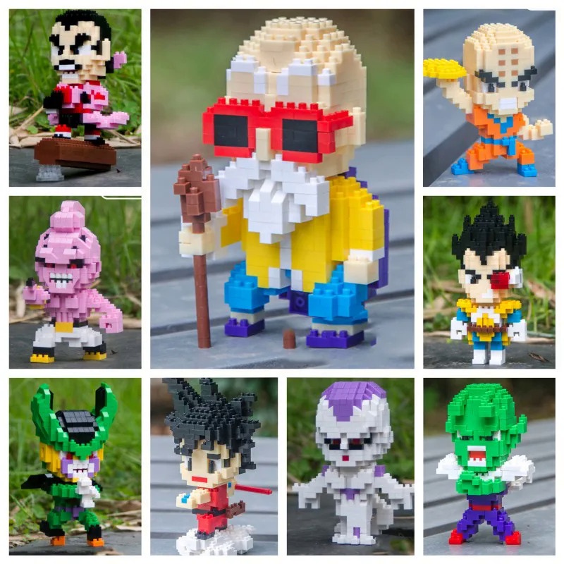 17style Dragon Ball Block Dragon Z Figure Master Roshi Goku Building ...