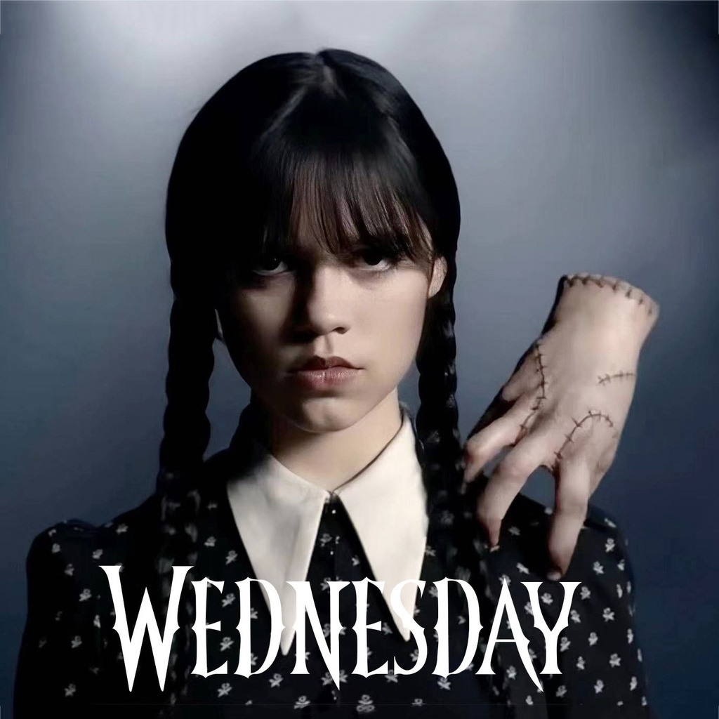 Wednesday Thing Latex Hand From Addams Anime Figure Drama Figurine PVC ...