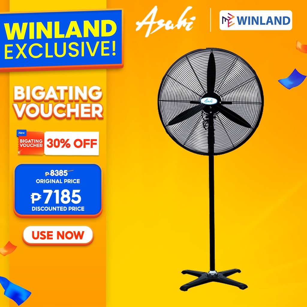 Asahi by Winland PF-2601 Industrial Electric Stand Fan 26 inch | Shopee ...