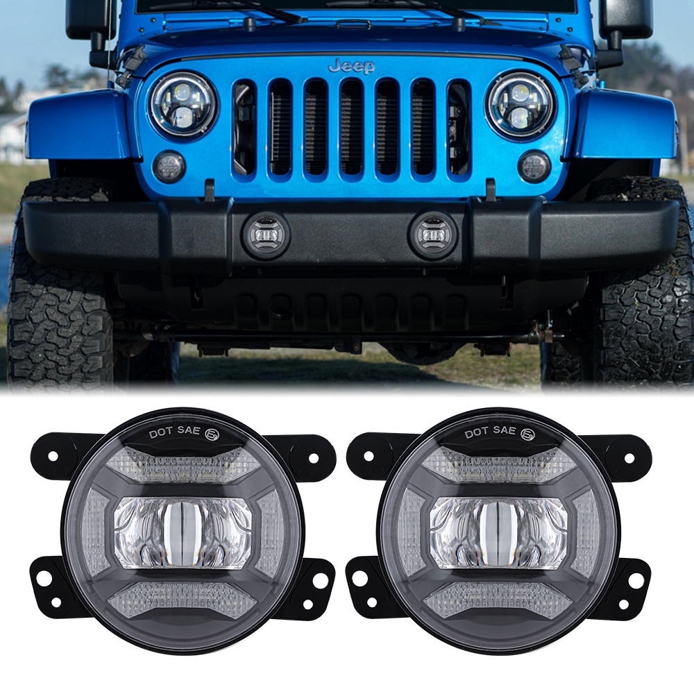 Newest 4 Inch Kingkong Led Foglight For Jeep Wr-angle Jk Best Fog Led ...