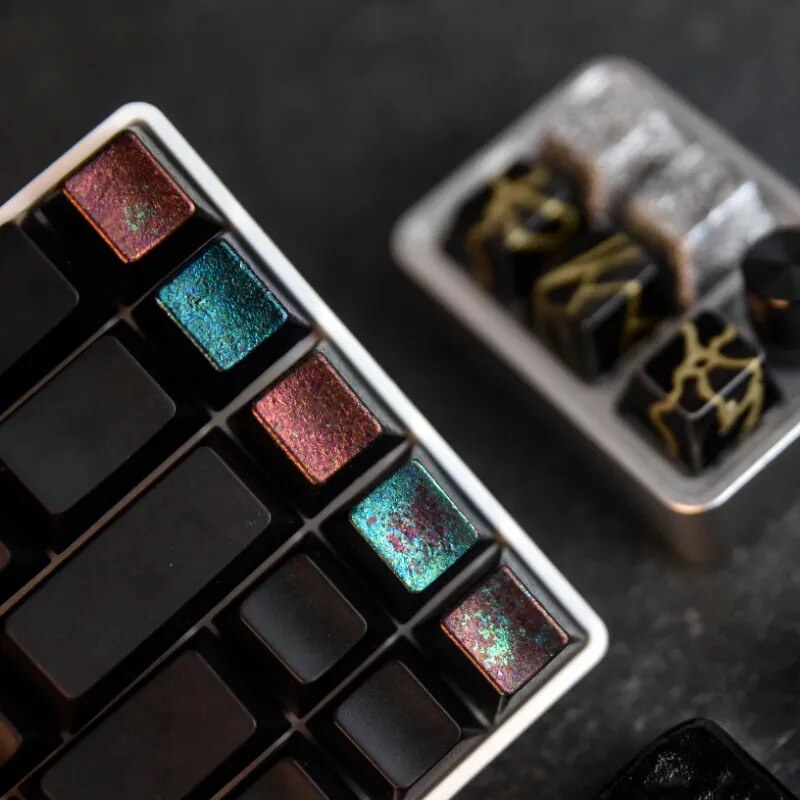 ECHOME Ceramic Keycaps Rock Color Series Custom Baked Enamel Keyboard ...