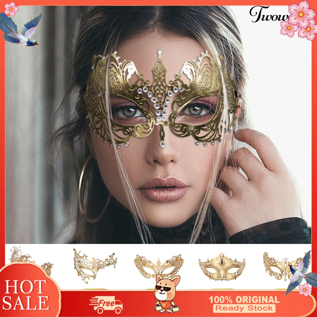 twowood Delicate Party Face Cover Dancing Party Prom Women Face Cover ...