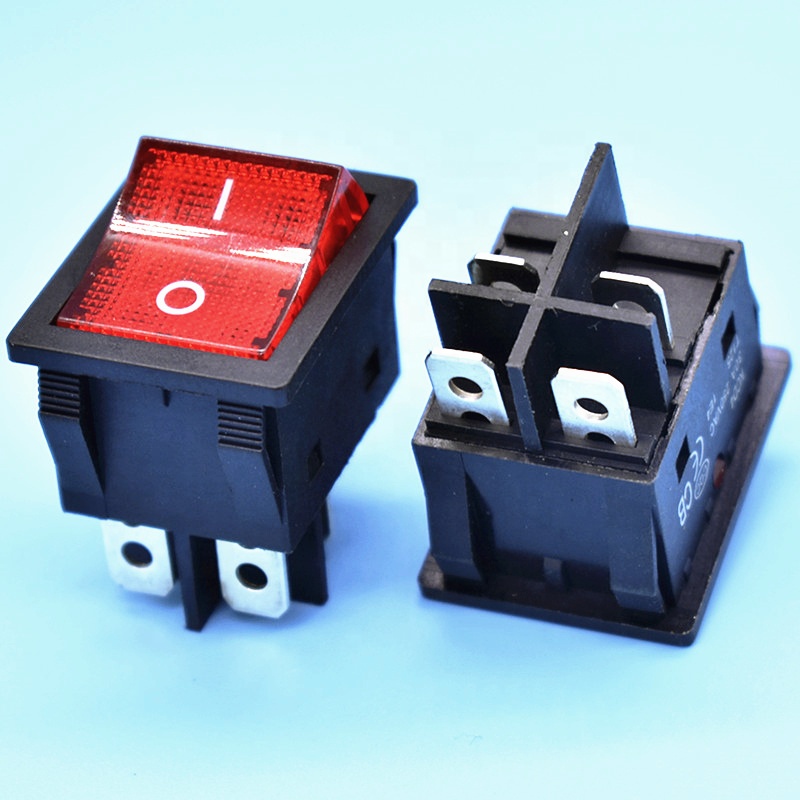 Red panel t125 1e4 heavy current DPST electrical appliance power ...