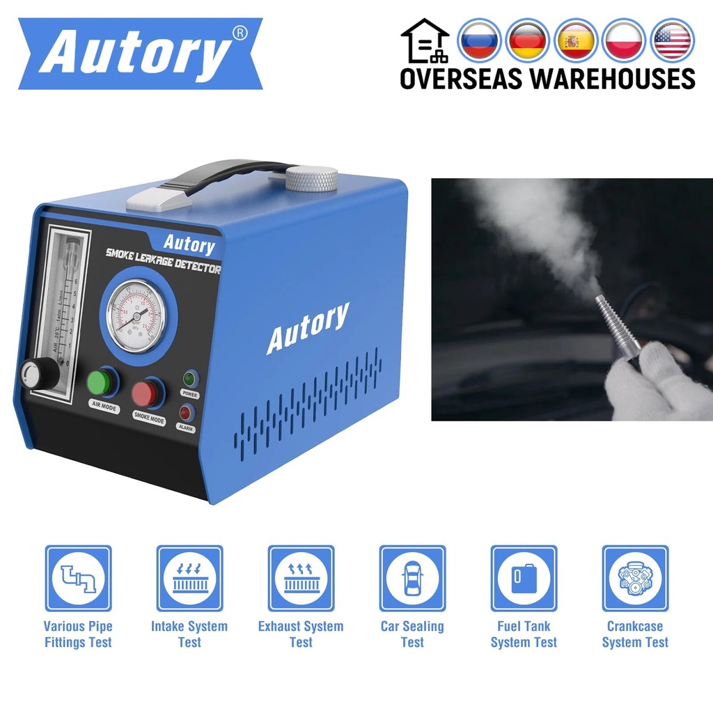 Autory AESM900 Car Smoke Leak Detector Pipe Leak Locator Smoke Gas ...