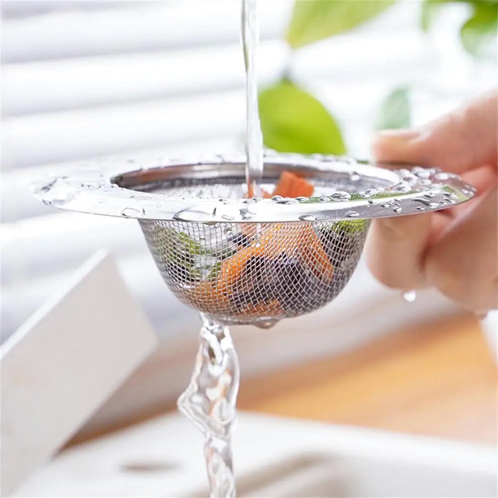 Kitchen Sink Filter Mesh Metal Floor Drain Net Food Slag Stopper Plug ...