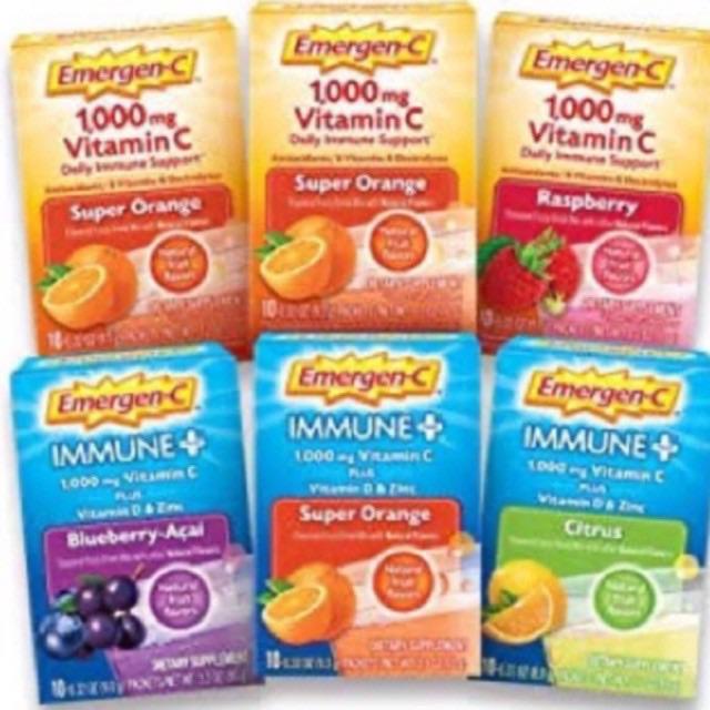 Emergen-C Vitamin C Daily Immune Support / Immune+ 1000mg, 30 Sachets ...