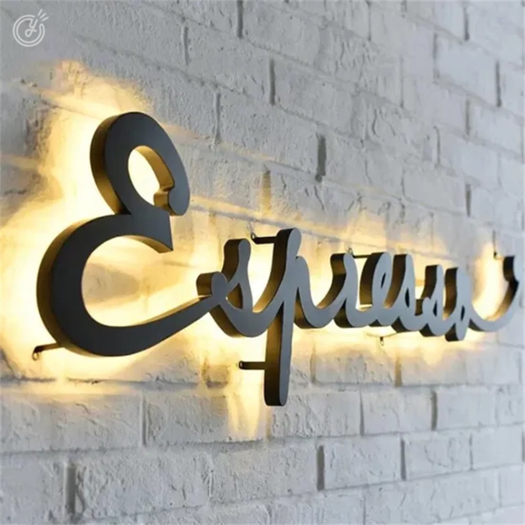 Custom Wall LED Letter 3D Weatherproof Outdoor Logo Aluminium Backlit ...