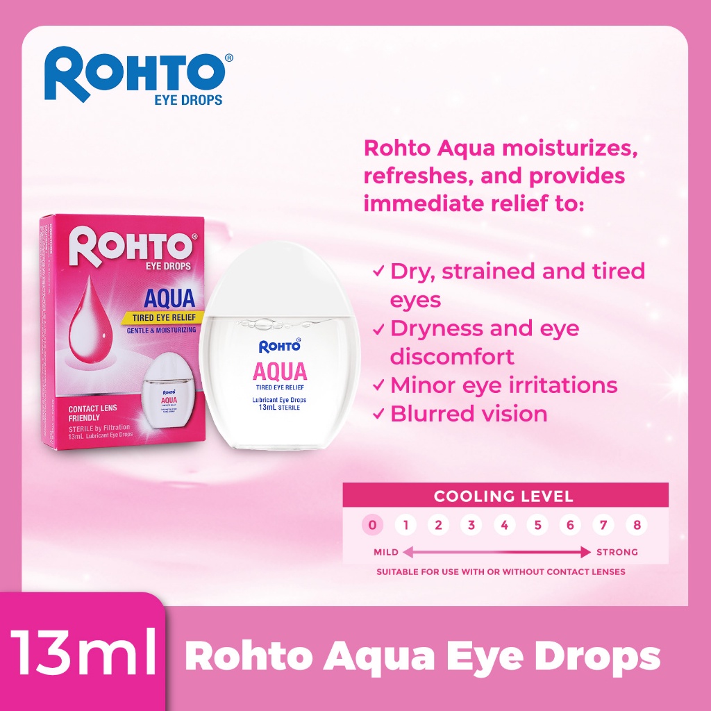 Rohto Aqua Eye Drops | Shopee Philippines
