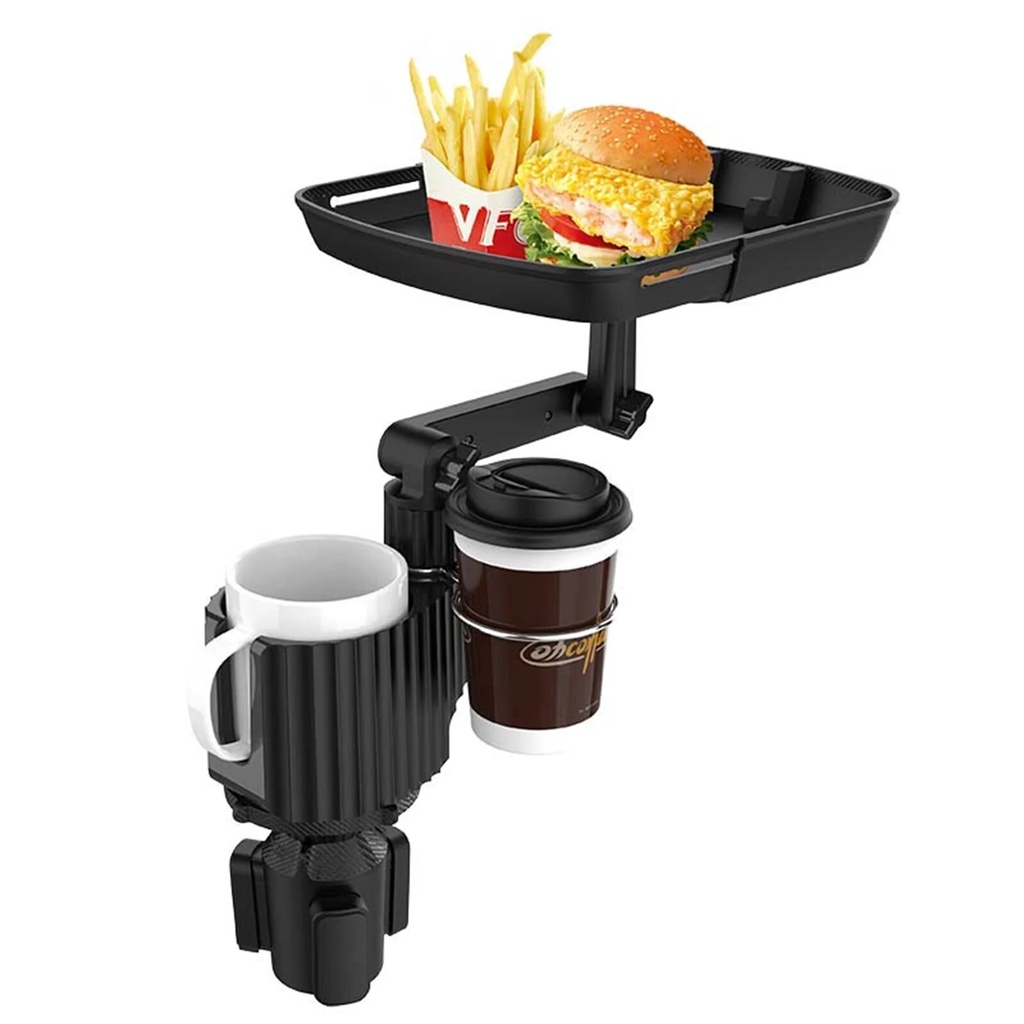 Multifunctional Car Cup Holder With 360 Swivel Adjustable Car Food ...