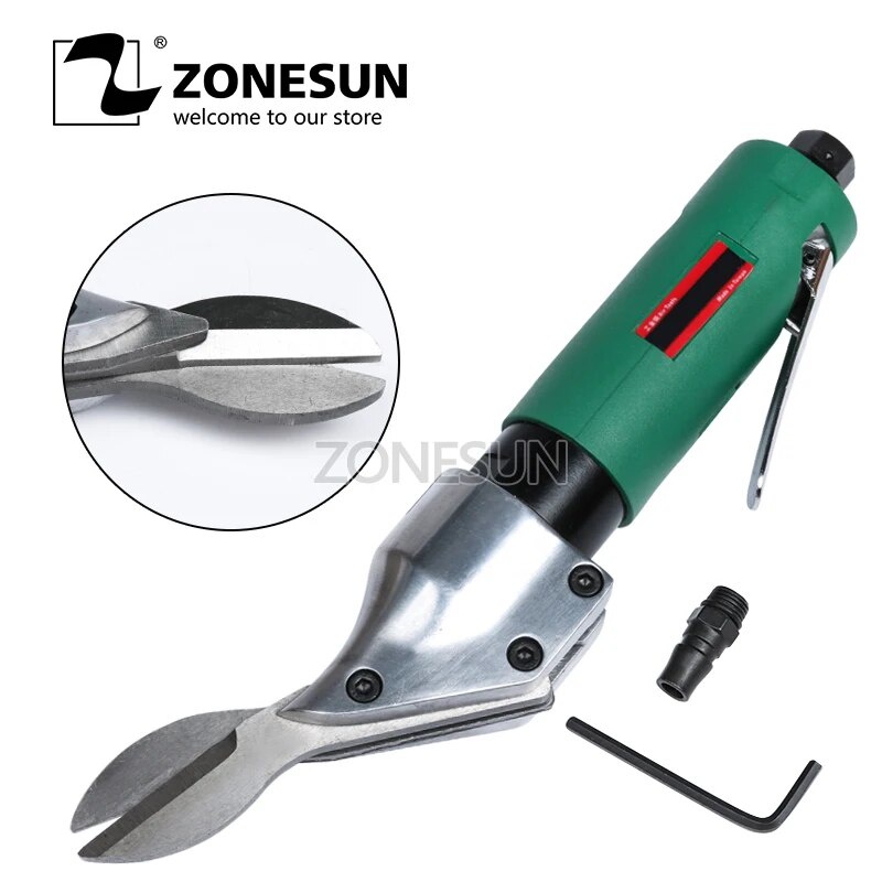 ZONESUN Handle Type Powerful Pneumatic Scissors Nipper Air Metal or ...