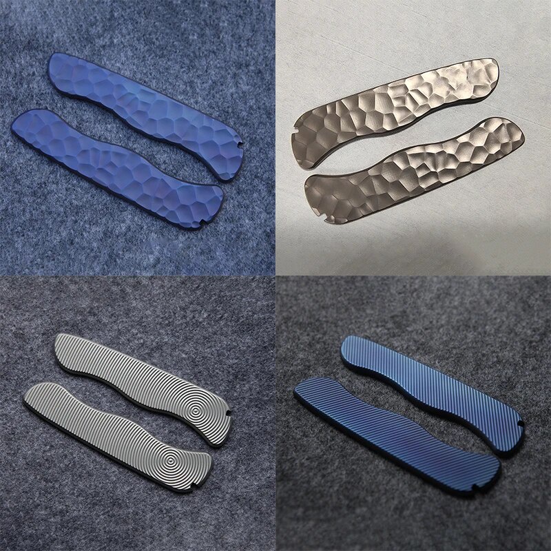 5 Patterns Custom Made Titanium Alloy Knife Handle Scale Patches For ...
