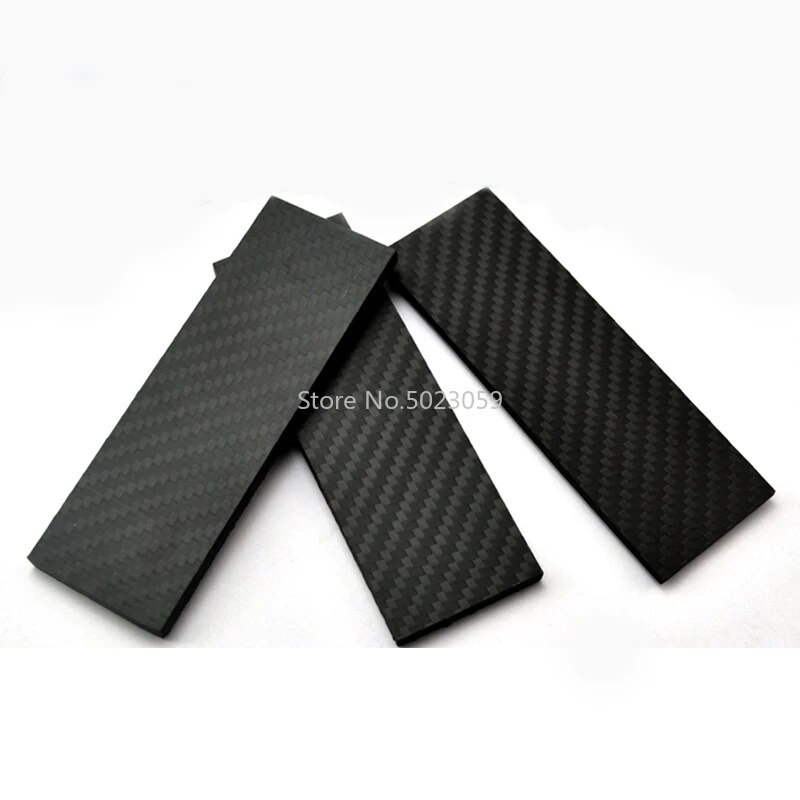 2pieces 3K Carbon fiber board material for DIY knife handle patch ...