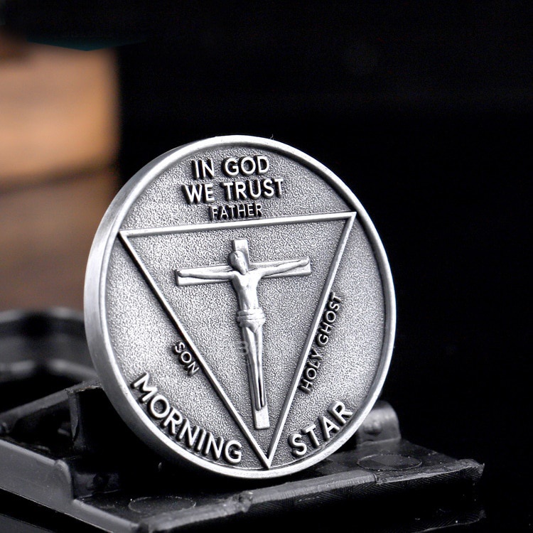 Satanic Lucifer Morning Star Coin Pentecostal Jesus Cross Commemorative ...