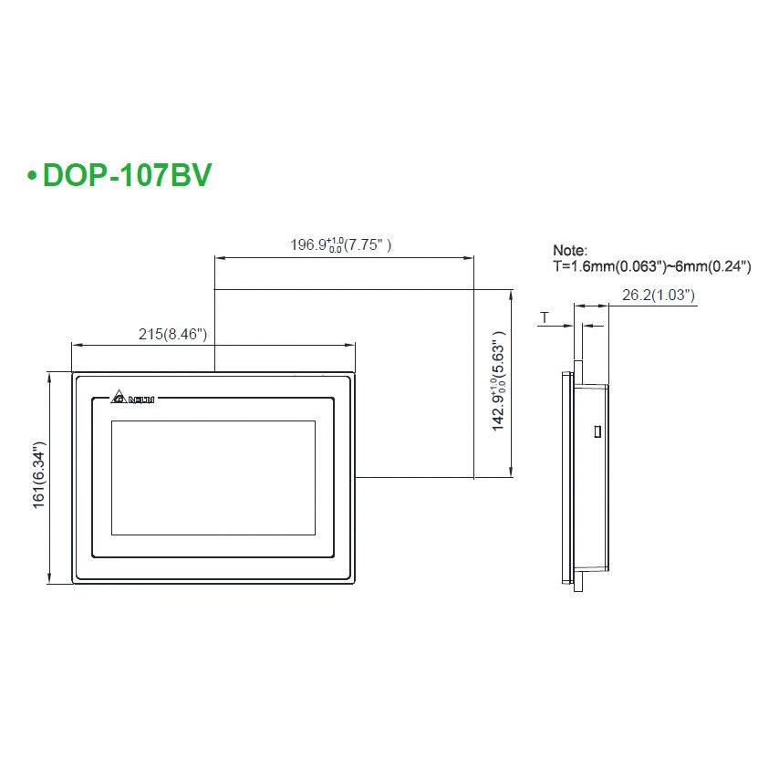 Newly launched Delta DOP-107 Series HMI DOP-107BV DOP-107CV 7-inch ...