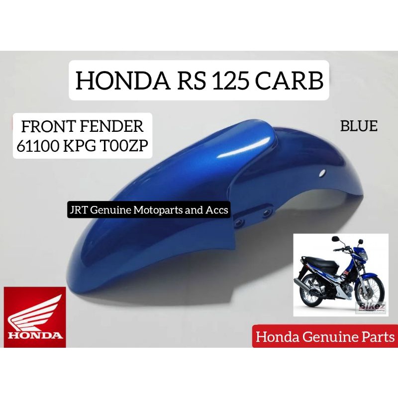 Honda XRM/RS 125 Carb Genuine Original Front Fender Light Blue | Shopee ...