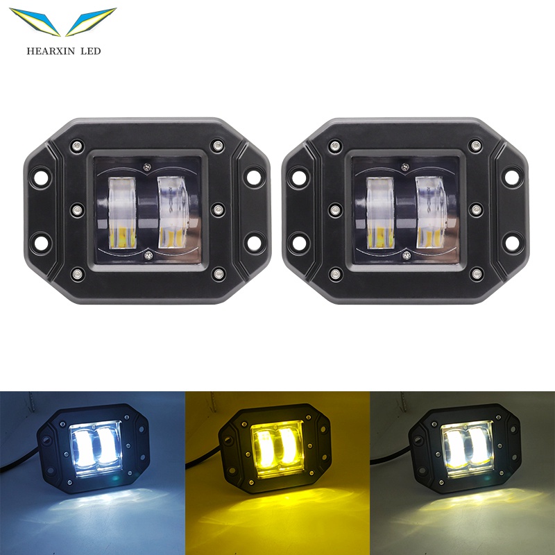 20w 12V 24V Offroad Flush Mount LED Pods SUV LED Work Lamp Truck Tail ...