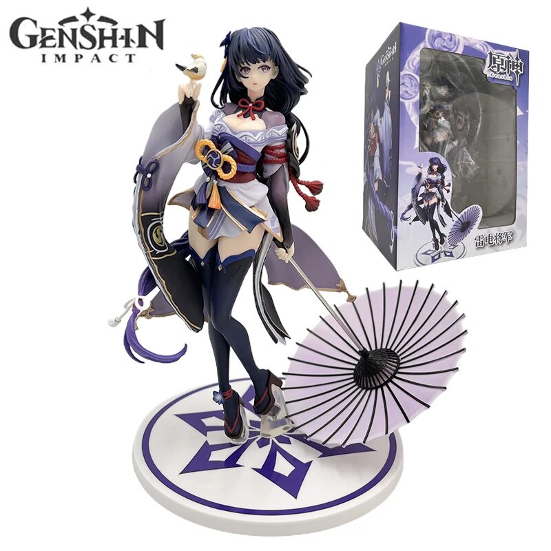 59M 25cm Genshin Impact Raiden Shogun Anime Figure Genshin Impact Mona ...