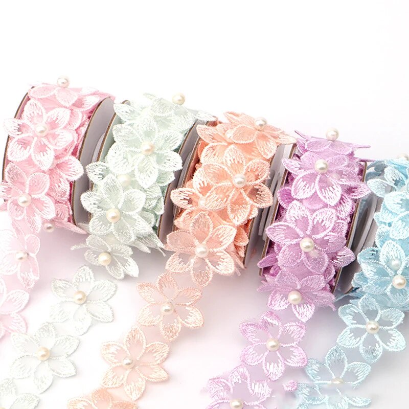 Eyelet Lace Trim Organza Lace Fabric White Lace Fabric Single Layer ...
