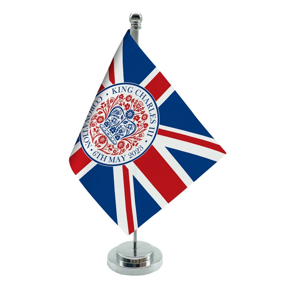 14x21cm Office Desk Flag Of British Royal Banner The King Charles III ...