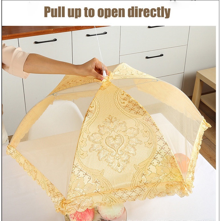 Food Cover Foldable/Collapsible Pop Up Food Net Cover/Table Food Cover ...
