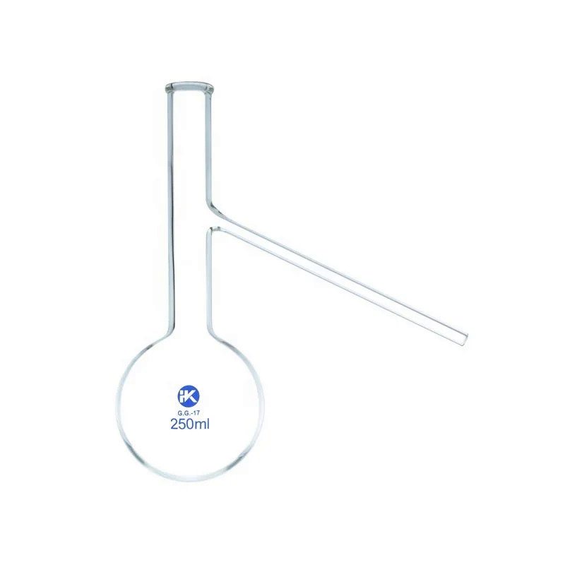 Laboratory Glass Church distillation flask Distilling Flask with Side ...