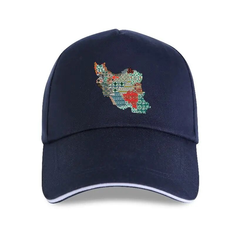 New Map of Iran with Iranian PatternsDesignsMotifs Baseball cap iran ...