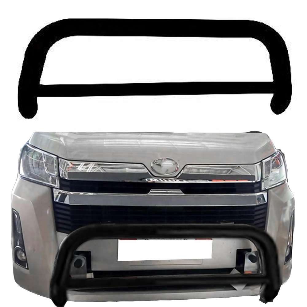 Black Bull Bar Roll bar for hiace VI bus 2019 2020 2021 Bumper Grille ...