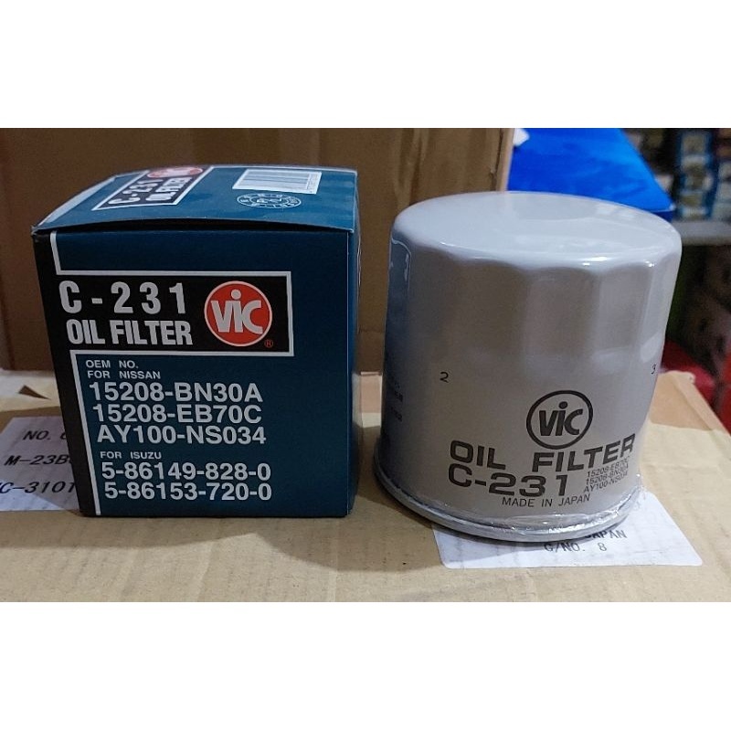 C-231 OIL FILTER NISSAN NV350 CARAVAN 2006, (YD25DDTI) VIC ORIGINAL ...