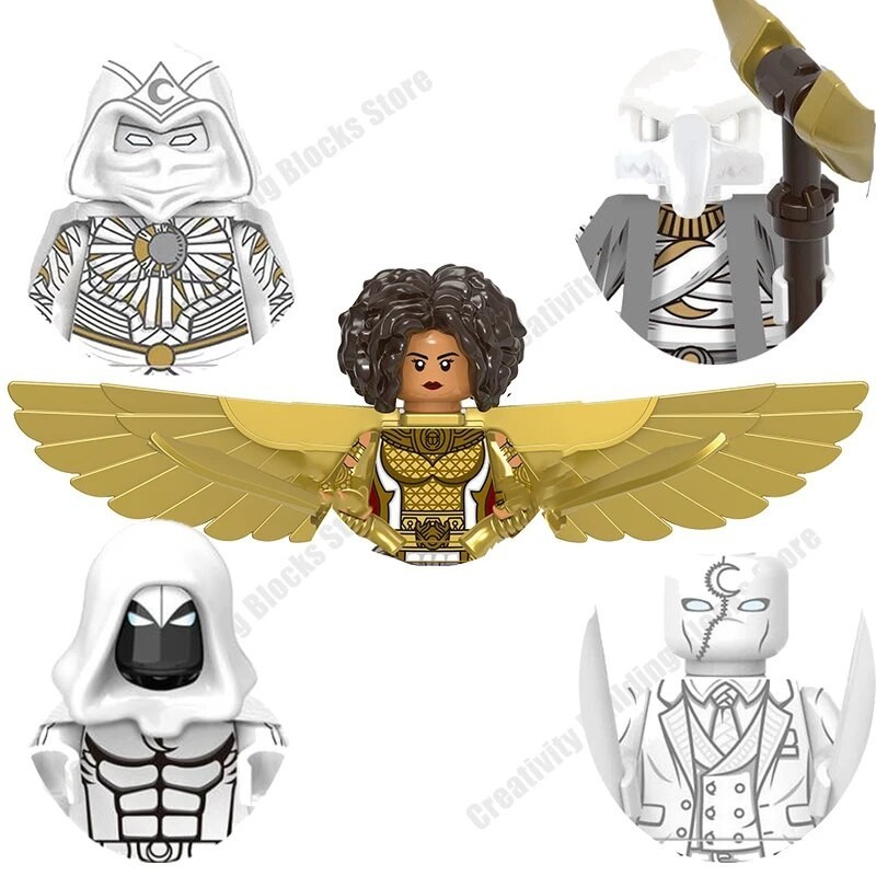 Disney Mini figures Avengers Moonlight Knight Kongsu Ms Marvel 3D ...