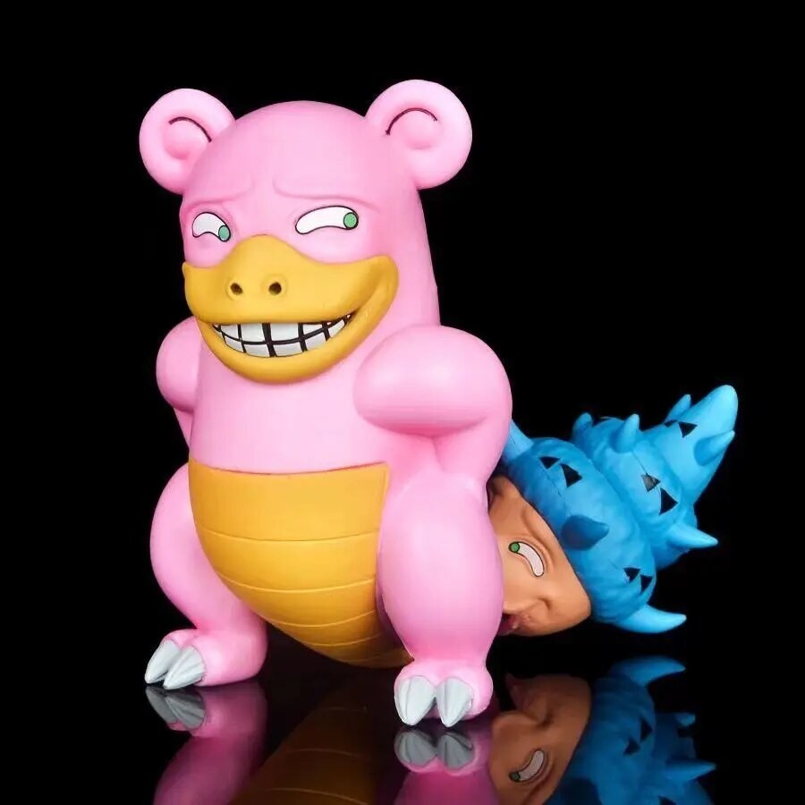 Pokemon Anime Figures Slowpoke Kawaii Pokemon Monsters Action Figure ...