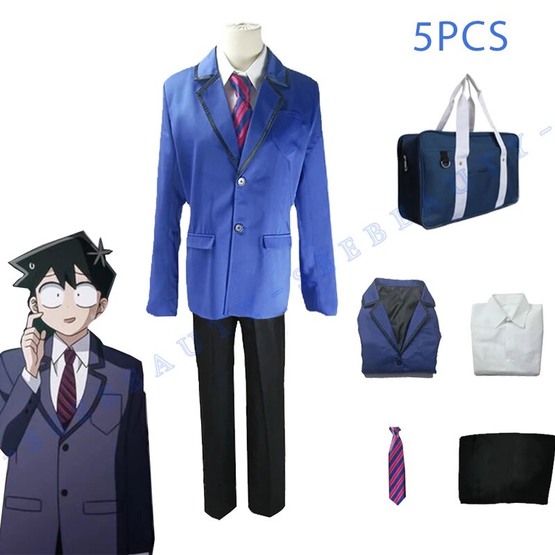 Anime Komi Can't Communicate Tadano Hitohito Cosplay Costume High ...