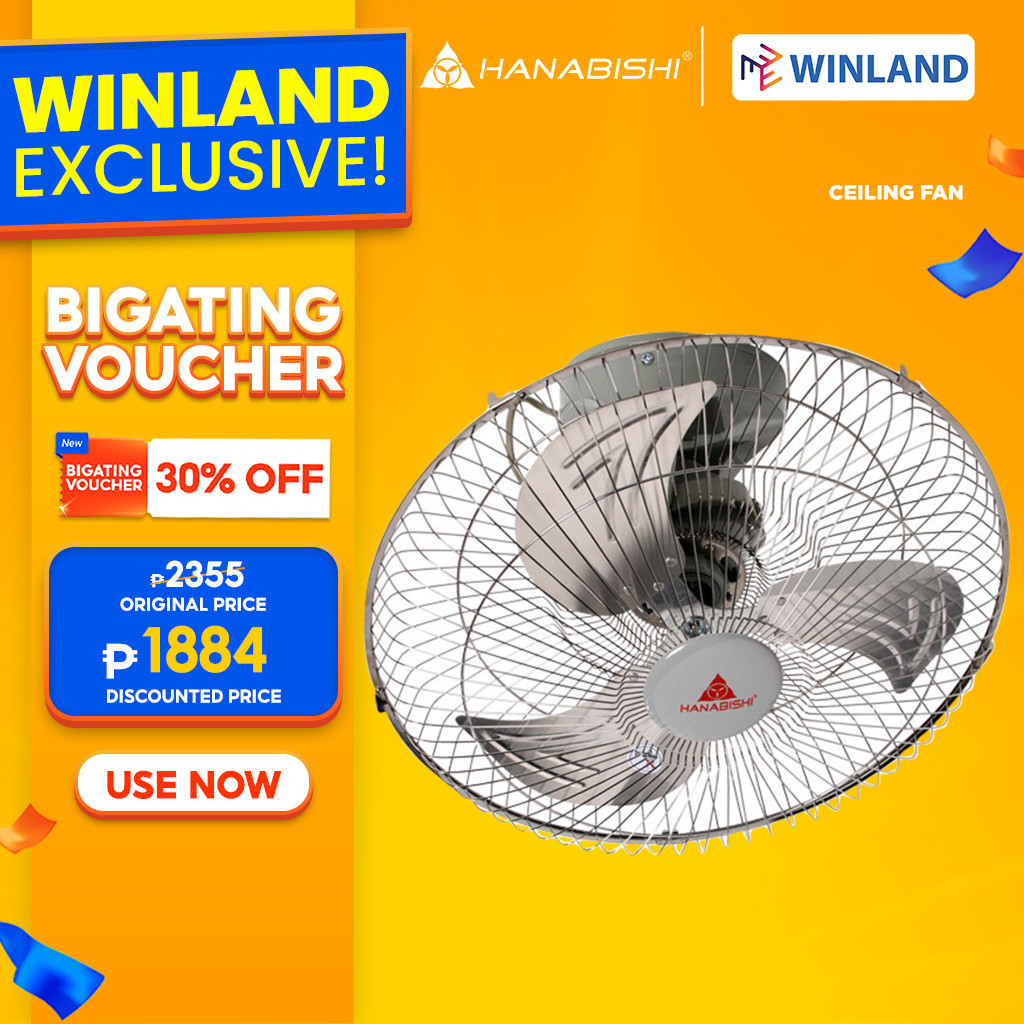 Hanabishi by Winland Industrial Orbit Ceiling Fan | Electric Fan HIOF ...