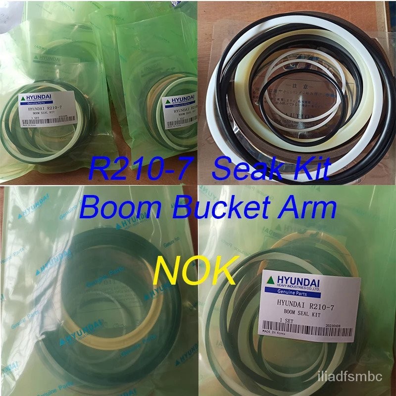 NOK SKF Boom Bucket Arm Seal Kit R210-7 Hyundai Excavator Hydraulic ...