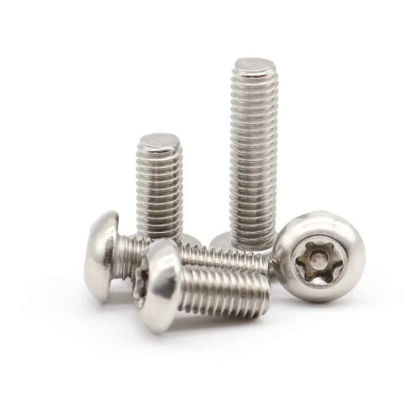 304 A2-70 Stainless Steel M3 M4 M5 M6 M8 M10 Six Lobe Torx Button Round Pan Head with Pin Anti ...