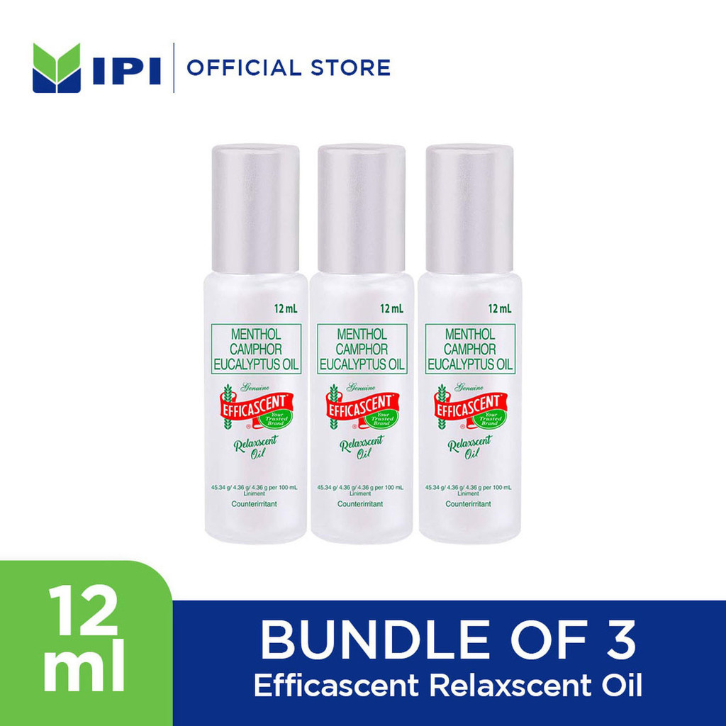Efficascent Relaxscent Oil 12ml [Bundle of 3] | Shopee Philippines
