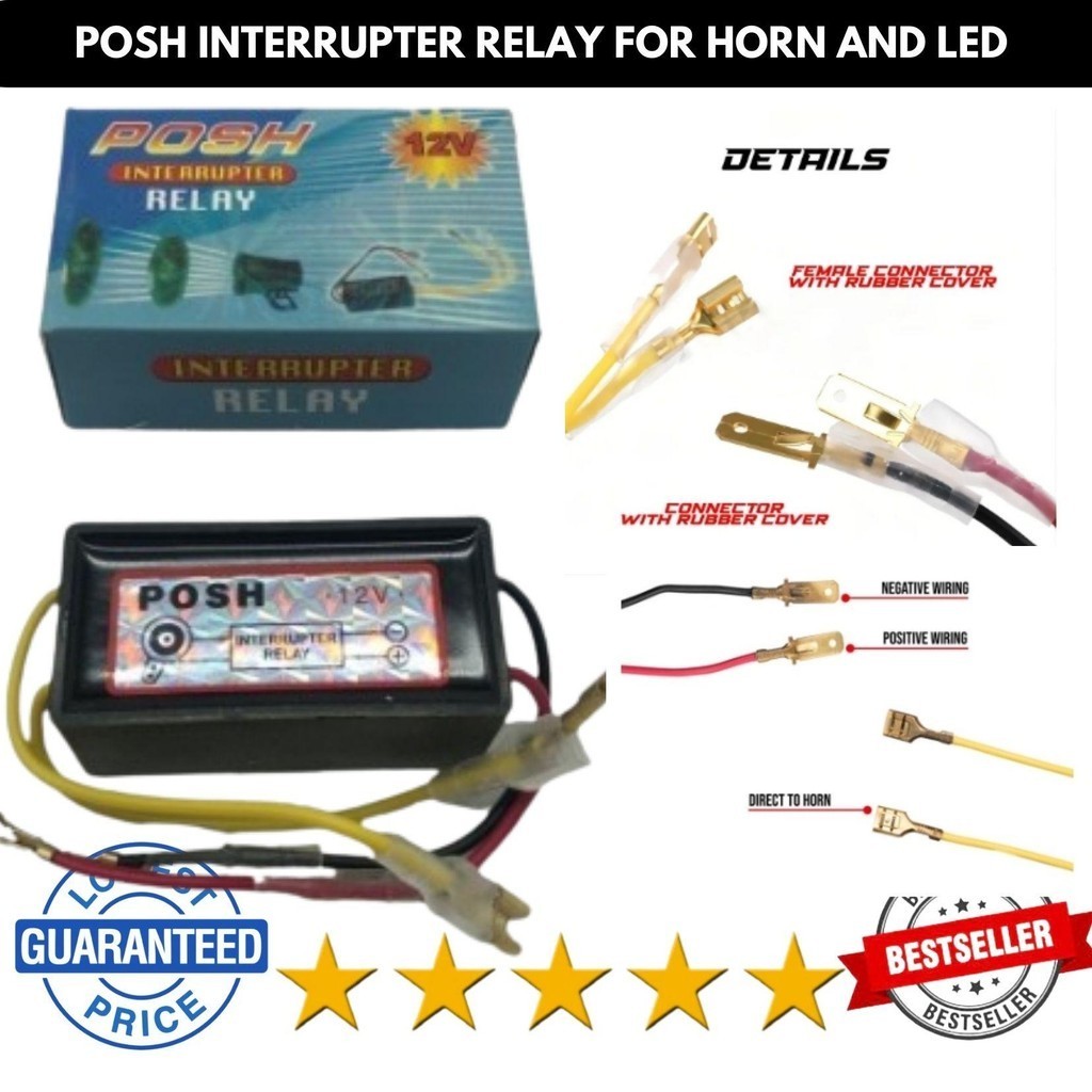 ORIGINAL YAMAHA MIO SPORTY POSH INTERRUPPTER RELAY FOR HORN 12V RELAY ...