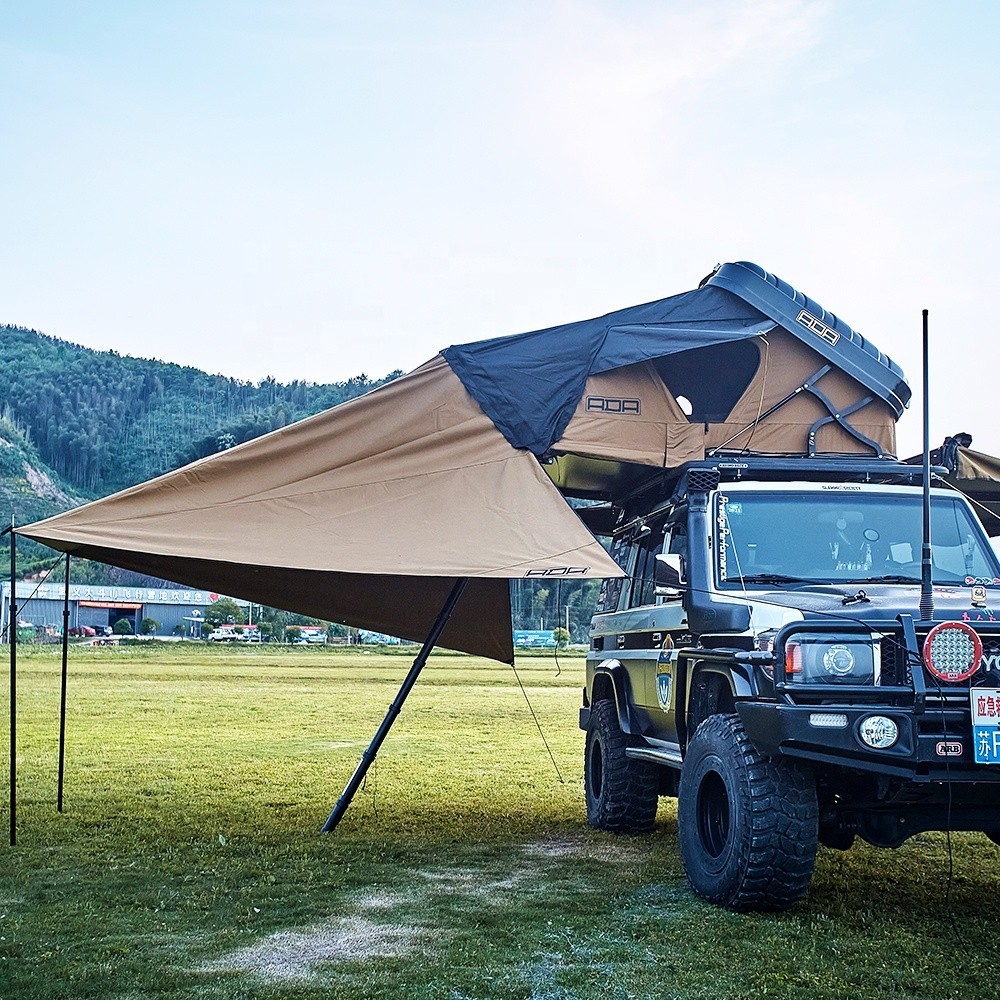 Outdoor camping 4wd foldable hard shell vehicle open car roof top tent ...